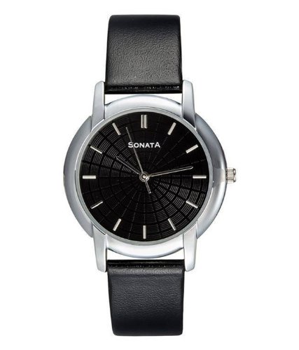 Sonata Analog Black Dial Men's Watch - NB7954SL02 : Amazon.in: Fashion