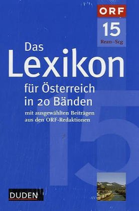 Das Lexikon für Österreich in 20 Bänden, Bd.15 : Rean-Scg : Amazon.de ...