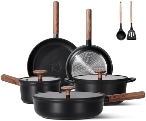 Amazon.com: Farberware Forged Induction Ceramic Nonstick Pots and Pans ...