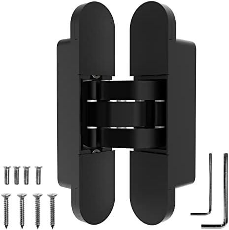 MENGSHI Hidden Hinges Ultra-Thin Hidden Door Hinges Invisible Hinge for ...