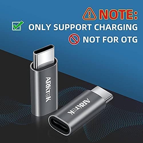 Snapklik.com : ARKTEK 2-Pack Lighting Adapter To USB-C I OS Lightning