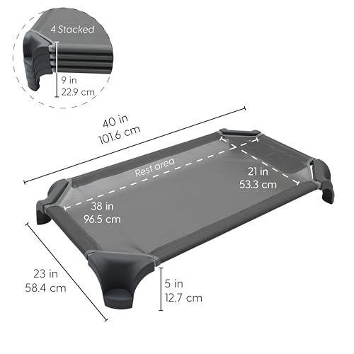 Factory Direct Partners Daycare Cot: Stackable Toddler Nap Cot for Rest ...