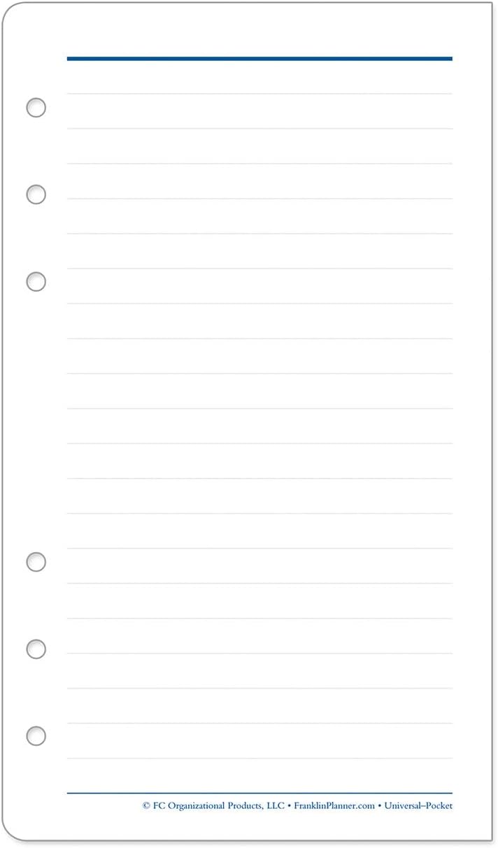 Amazon.com : FranklinCovey - Wide Lined Pages - Expansion Note Pages ...