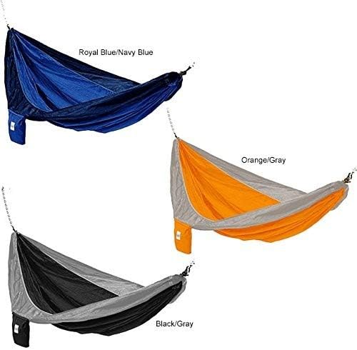 Hammaka Parachute Silk Lightweight Portable Double Hammock In Orange ...