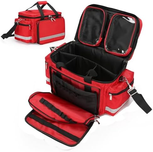 Amazon.com: Mancro First Aid Bags Empty, Medical Travel Bag with Multi ...