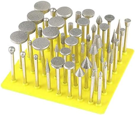 Digilat Craft 50pcs Diamond Grinding Bur Set 3.2mm 1/8" Shank Mini ...