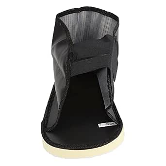 Molded shoe, wide front opening to prevent slipping Post-op shoe Shock ...