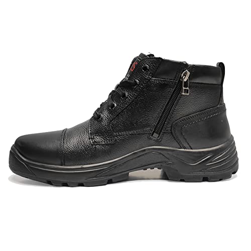 Buy TSF 9405 Leather Police Boot Black at Amazon.in
