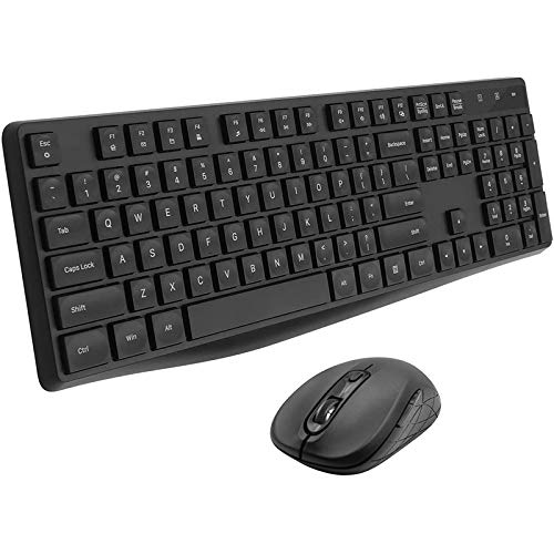 Buy USB Wireless Keyboard and Mouse Combo - 2.4Ghz Full Size Cordless ...