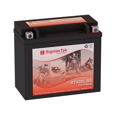 Amazon.com: ETX20L Motorcycle Battery Replacement by SigmasTek, STX20L ...