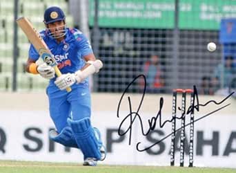 5x7 Inches Original Autographed Photo of Indian Cricketer Robin Uthappa ...