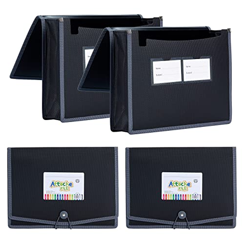 Snapklik.com : FANWU 4 Pack Plastic Expanding File Wallet Document ...