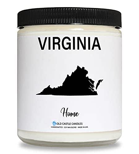Amazon.com: Homesick Gift Virginia Candle, Personalized 8 Ounce Soy ...