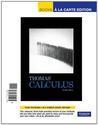 Thomas' Calculus: Books a La Carte Edition: Amazon.co.uk: Thomas ...
