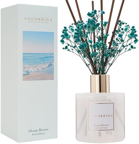 Amazon.com: Caitlins Home Reed Diffuser Ocean Breeze Scent Natural Reed ...