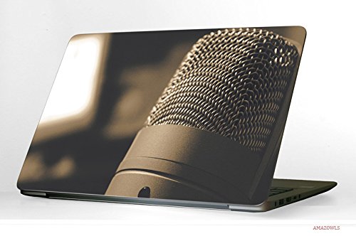 AmazOwls microphone EDM electronic dance and music dj rock laptop skin ...
