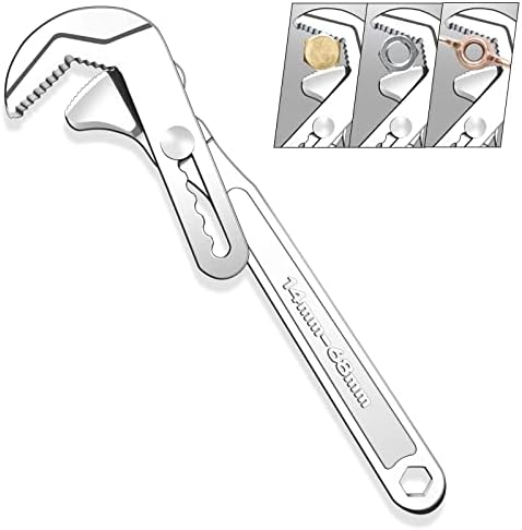 SOPHARD Adjustable Steel Pipe Wrench - Multifunctional Plumbing Tools ...