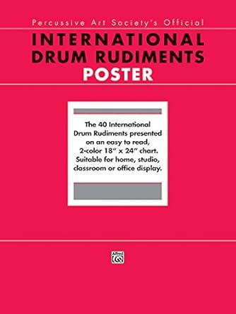 International Drum Rudiments: Poster: The 40 International Drum ...