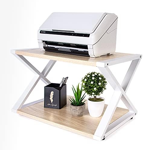 Amazon.com: VEDECASA Retro Desktop Printer Stand 2 Double Tiers Wood ...