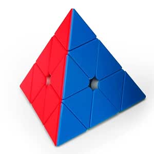 ESnipe Mart High Stability Stickerless Flat Pyramid Speed Cube, Multi ...