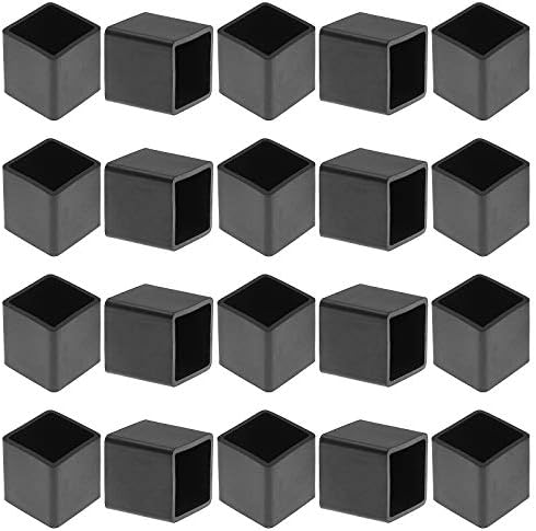 Amazon.com: Suiwotin 12PCS Square Rubber Furniture Leg Caps 1 Inch x 1 ...