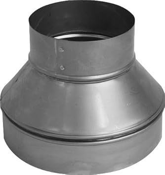Speedi-Products SM-RDP 86 8-Inch by 6-Inch Round Galvanized Plain ...