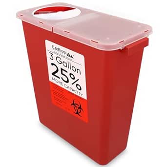 Amazon.com: Oakridge Products Large Sharps Container for Home Use and ...