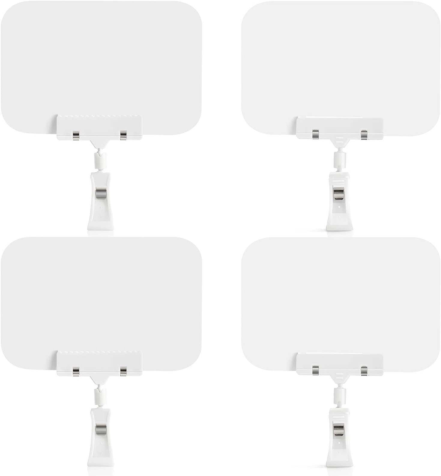 Amazon.com : 6 Pieces Plastic Merchandise Sign Clip Rotatable Sign ...