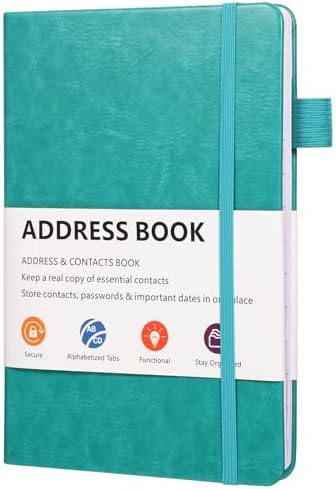 Amazon.com : Address Book with Alphabetical Tabs, Hardcover Address ...