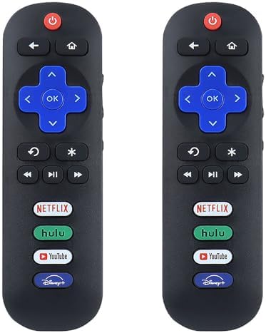 Amazon.com: 【2 Pack 】 Replacement Remote Control for Roku TV ...