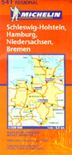 Michelin Map No.541 Northwest Germany, Scale 1:300,000 (Michelin Guides ...