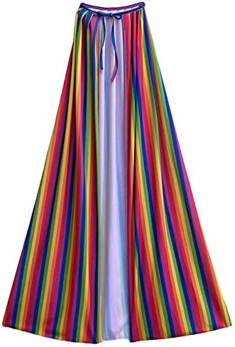 Amazon.com: 48" Adult Rainbow Cape - Halloween Costume Accessory ...