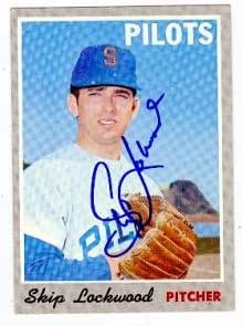 Skip Lockwood autographed Baseball Card (Seattle Pilots) 1970 Topps ...