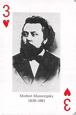 Modest Mussorgsky gaming playing card Classical Composers #C54 1970s ...