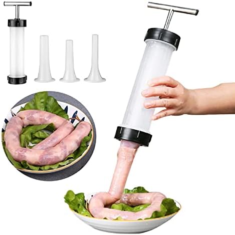 Sausage Stuffer Machine, Manual Sausage Maker Meat Stuffer Filler ...