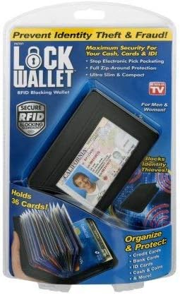 Amazon.com: Lock Wallet - RFID Blocking Wallet for Men and Women ...