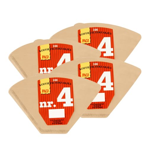 Amazon.com: Paco - Coffee filters no. 4 - 4x 100 pack: Home & Kitchen
