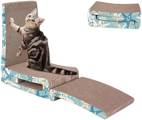 3 Packs in 1 Cat Scratch Pad, Durable Cat Scratcher, Cardboard Cat ...