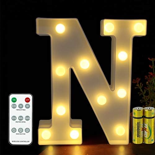 Honphier® Letters Lights Alphabet Lamp LED Letter Lighting, Letter ...