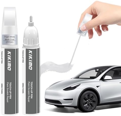 Amazon.com: SYOAUTO Touch up Paint Pearl White Fit for Tesla Model Y 3 ...