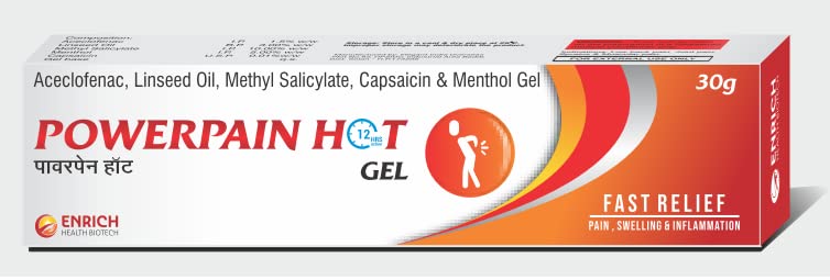 Buy ENRICH BIOTECH Power Pain Hot Gel from Back pain, Knee pain ...