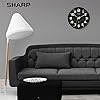 Amazon.com: Sharp Glow in The Dark Atomic Analog Wall Clock - 12" Clock ...