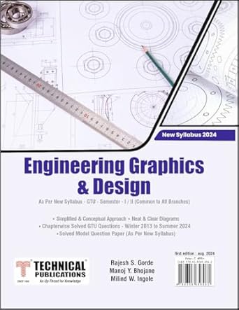 Buy Engineering Graphics & Design for GTU 24 Course (I/II- COMMON ...