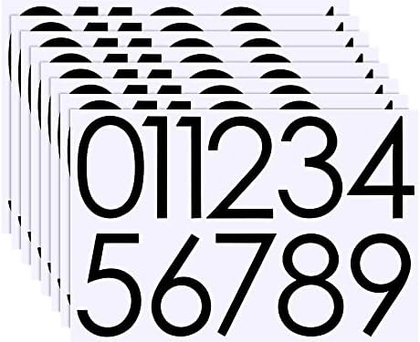 Amazon.com: 16 Sheets 4 Inch Vinyl Number Stickers Mailbox Numbers Self ...