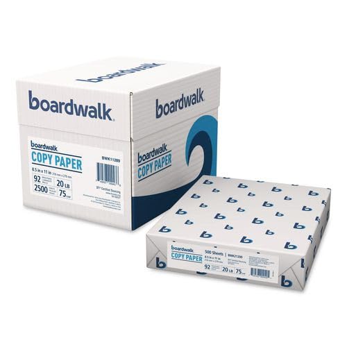 Amazon.com : Boardwalk Copy Printer Paper, 8.5"x11", 92 Brightness, 20 ...