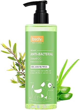 Buy Bscly Anti Bacterial Dog Shampoo - with Neem, Aloe & Tea Tree Oil ...