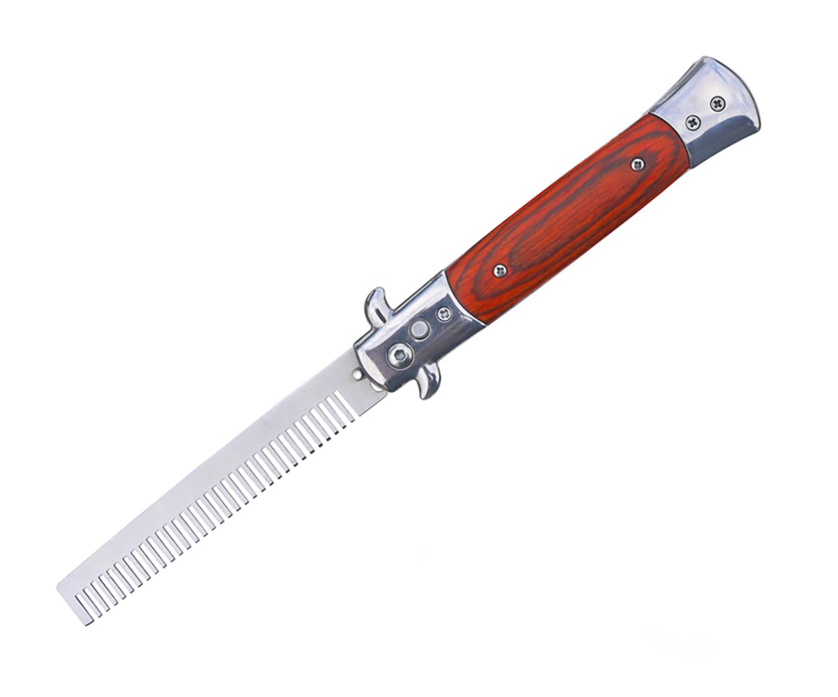 Amazon.com : Pocket Switchblade Comb with Pearl Handle ~ Men's Flick ...