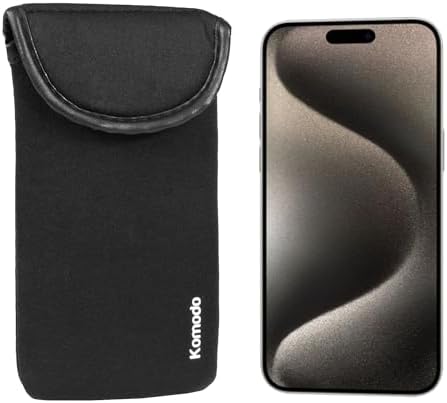KOMODO Neoprene Phone Case for Apple iPhone 15 Range Cover Sock Pouch ...