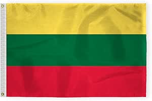 Amazon.com: AGAS Lithuania Flag 2x3 ft Outdoor 200D Nylon Double ...