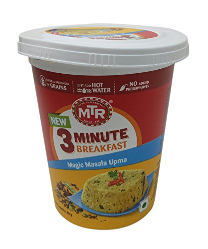MTR 3 Minute Breakfast - Magic Masala Upma, 80g Cup : Amazon.in ...